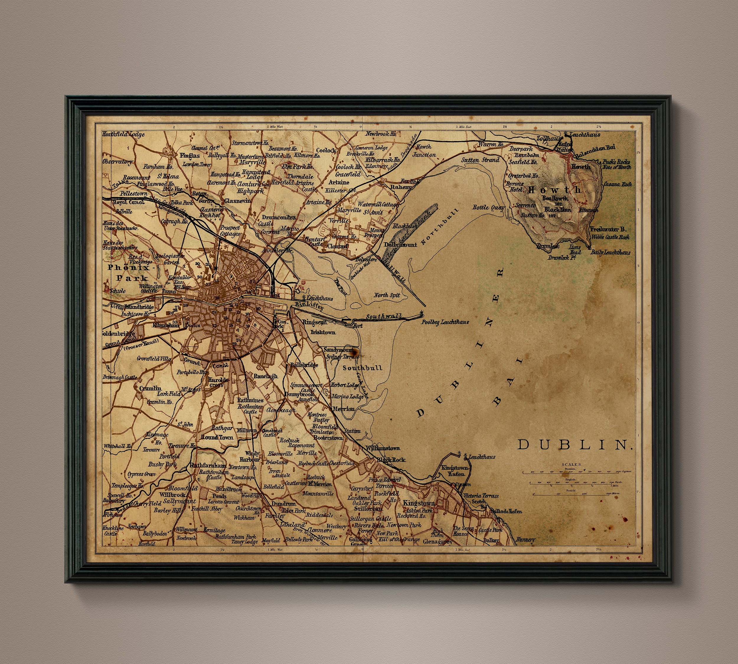 Circa 1900 Dublin Map – Art Circa