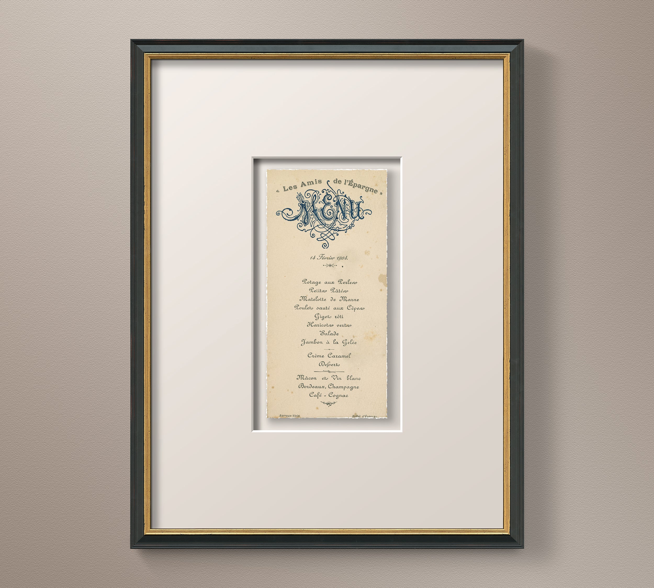 Vintage French Brasserie Menu 6 – Art Circa