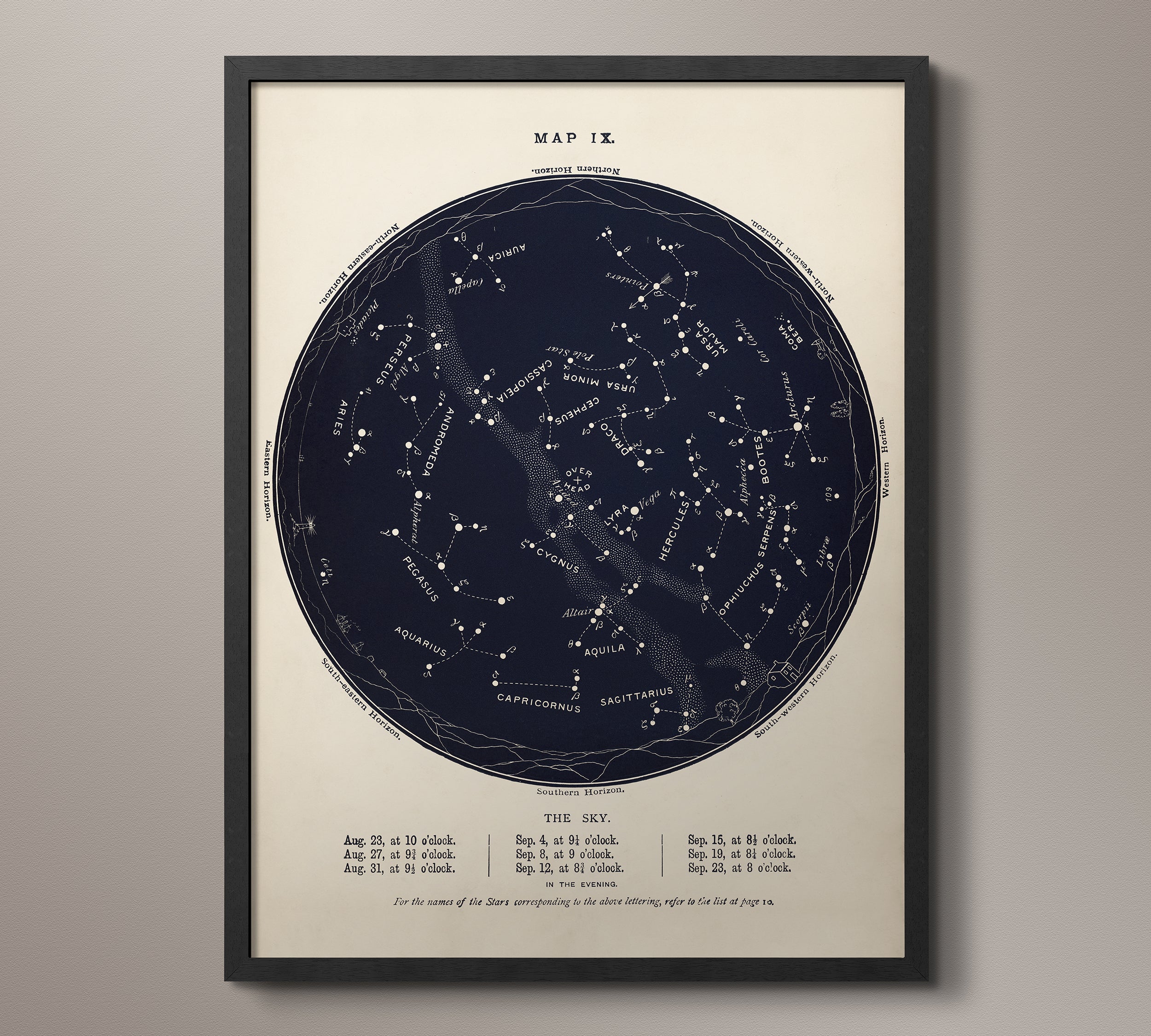 Night Sky Constellation Maps - 2 – Art Circa