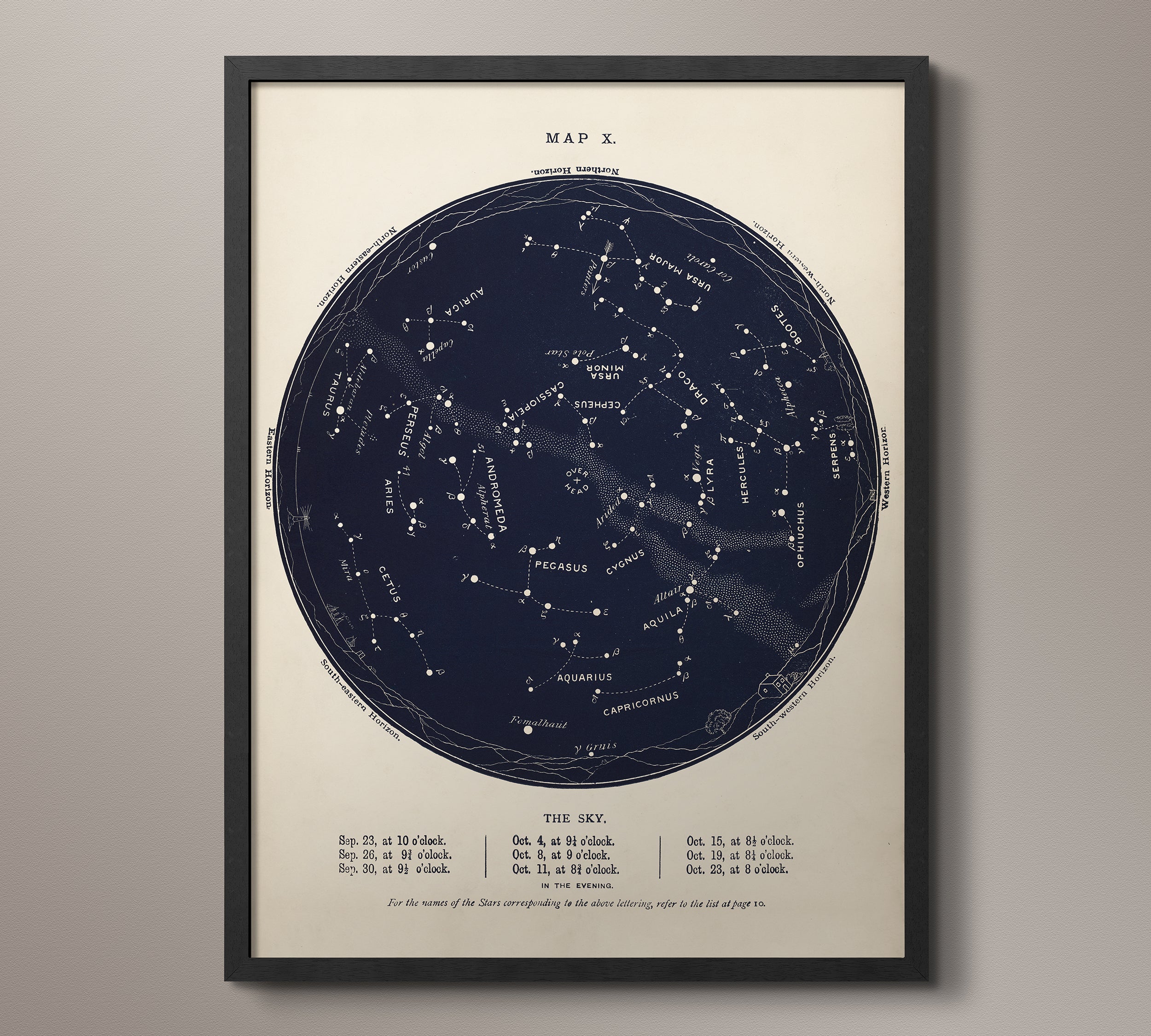 Night Sky Constellation Maps - 3 – Art Circa