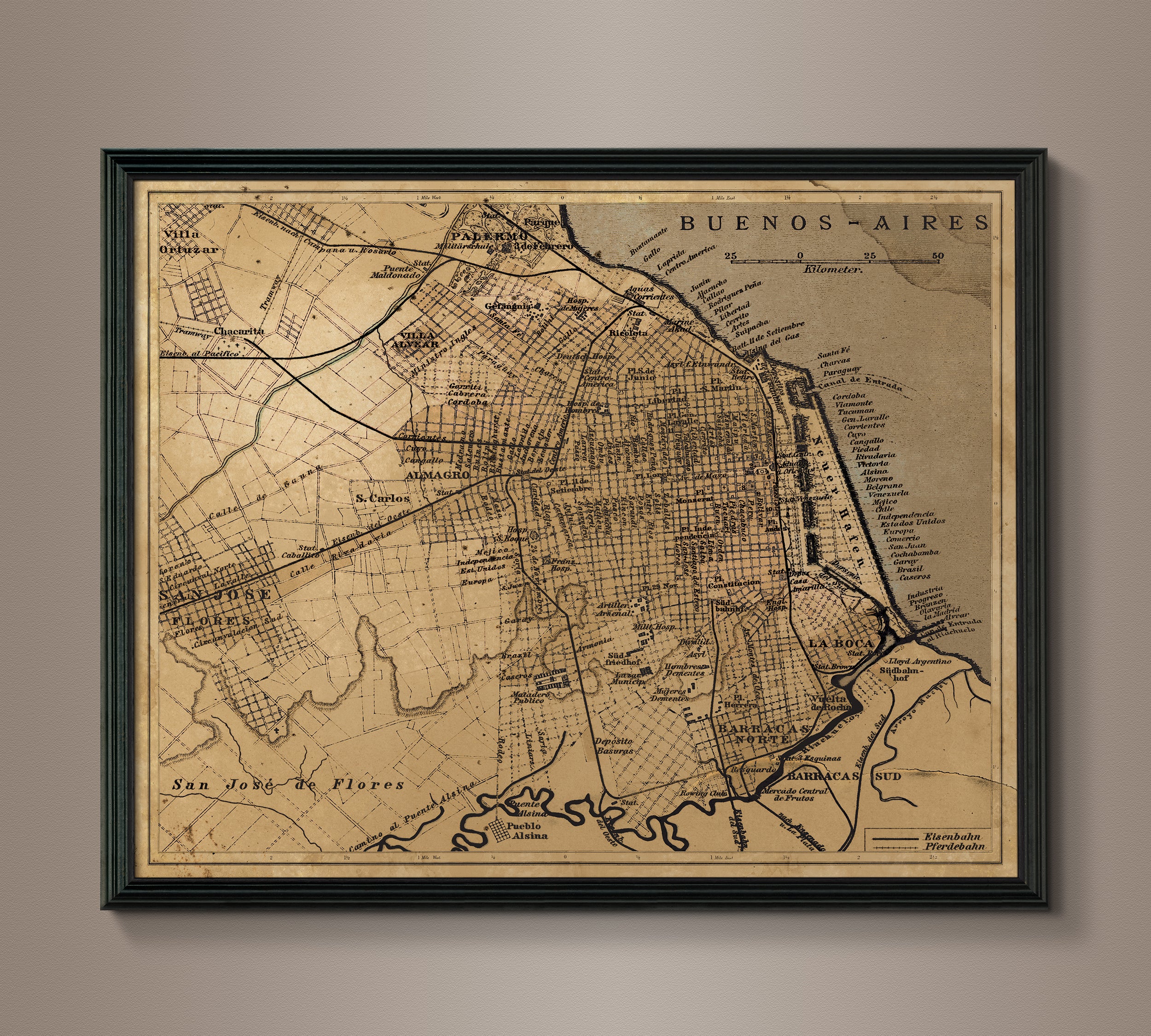 Circa Buenos Aires 1894 Map – Art Circa