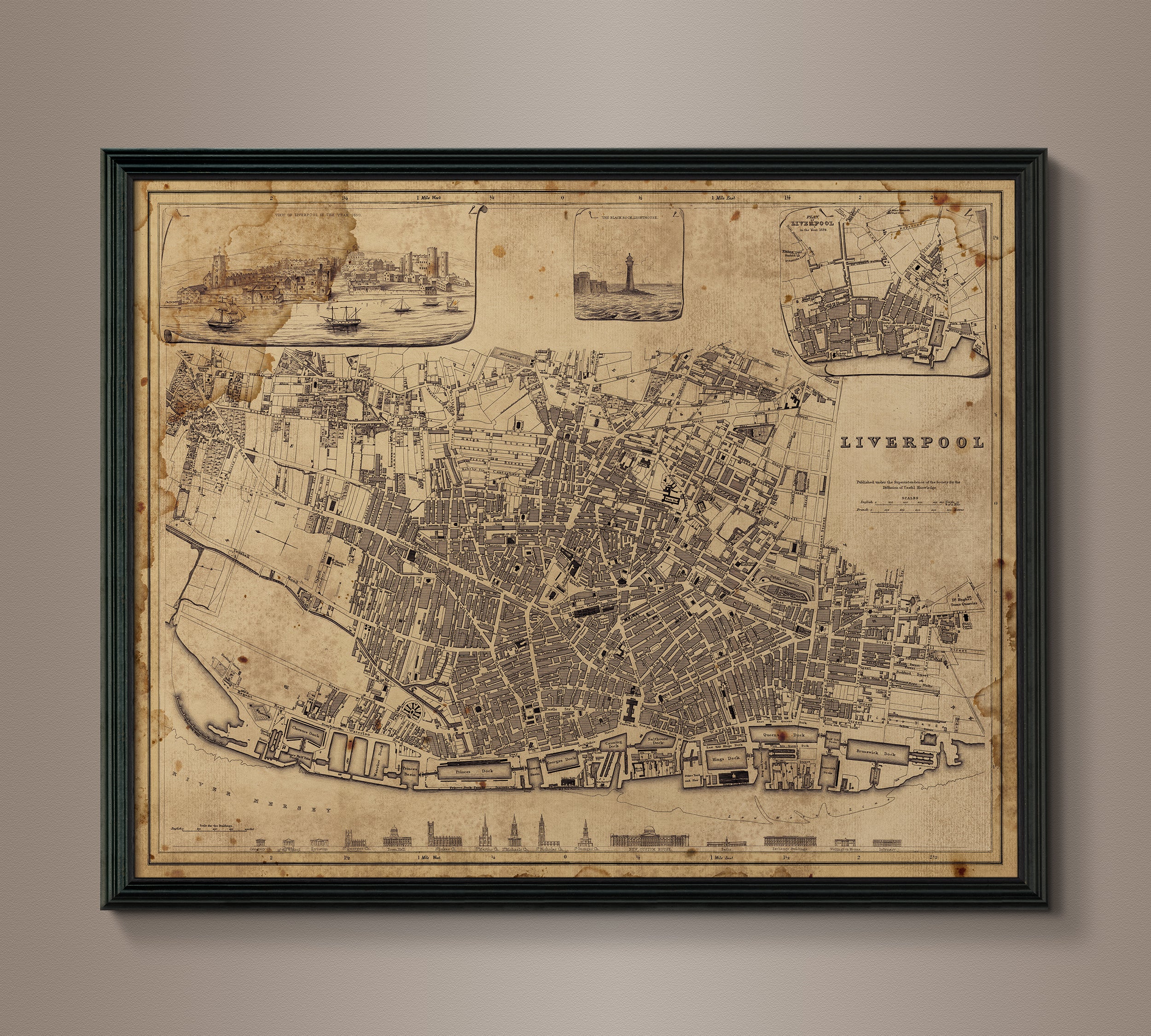 Circa 1836 Liverpool Map – Art Circa