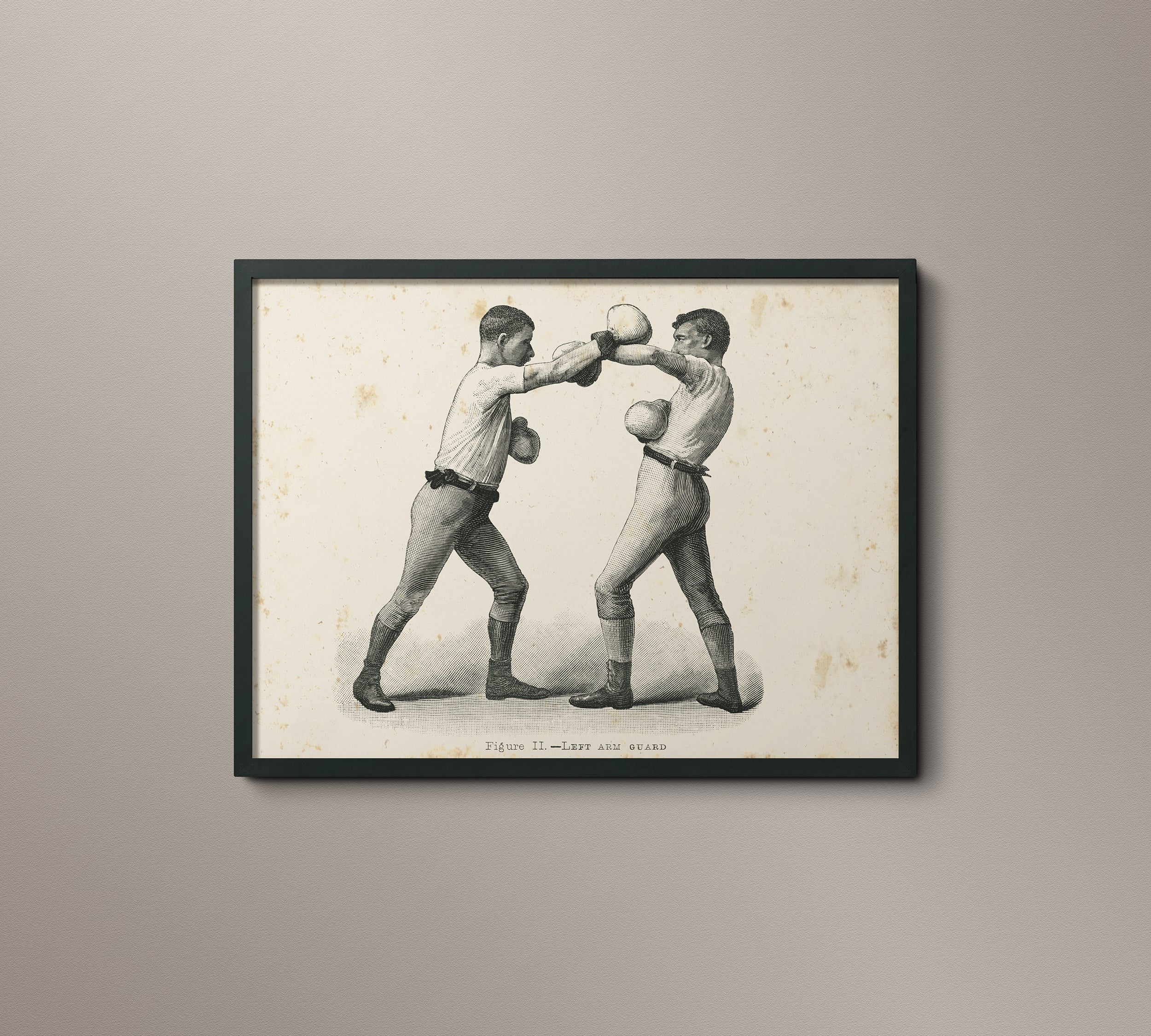 19th C. Antique Boxing Diagram 2 – Art Circa