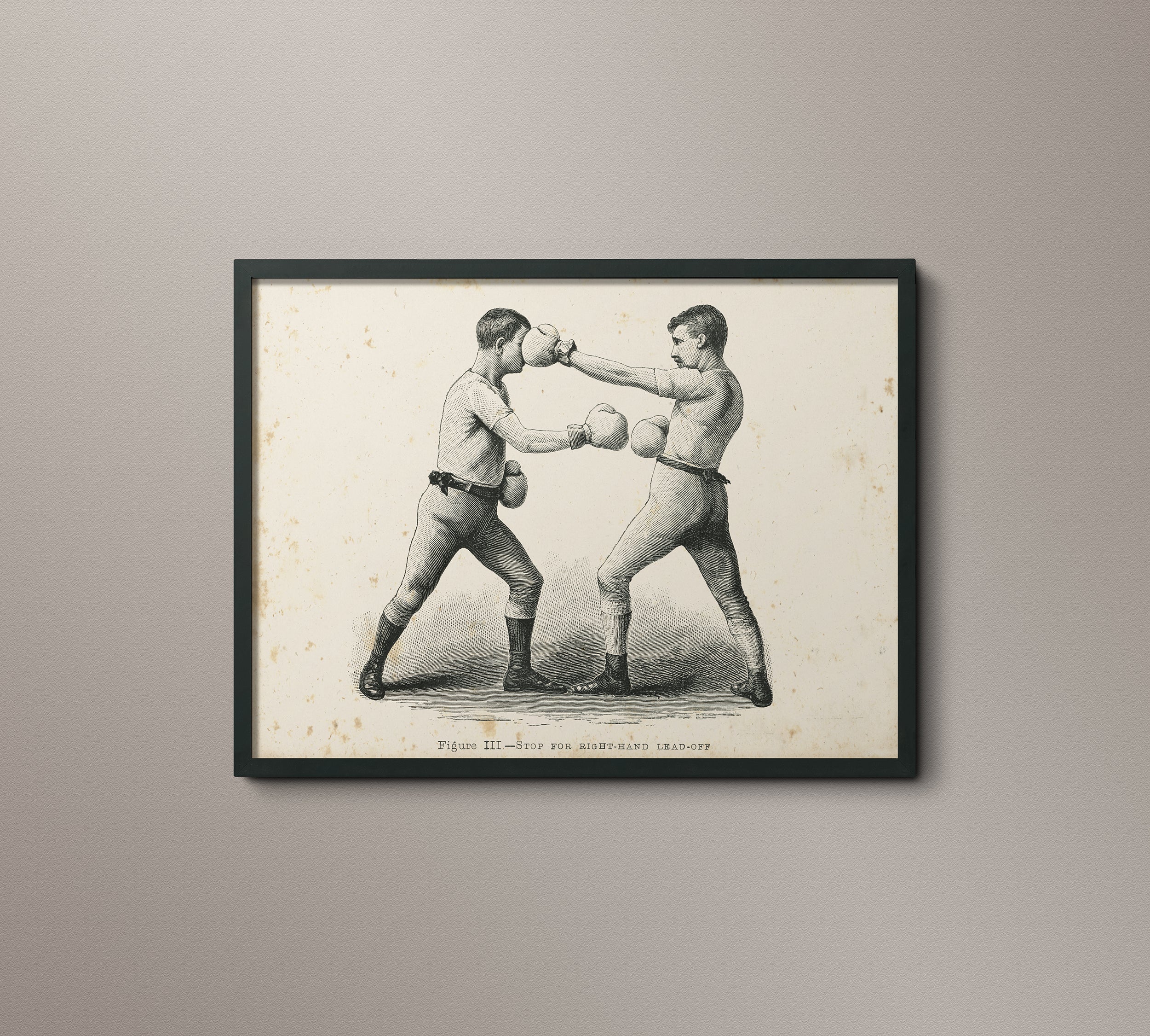 19th C. Antique Boxing Diagram 3 – Art Circa