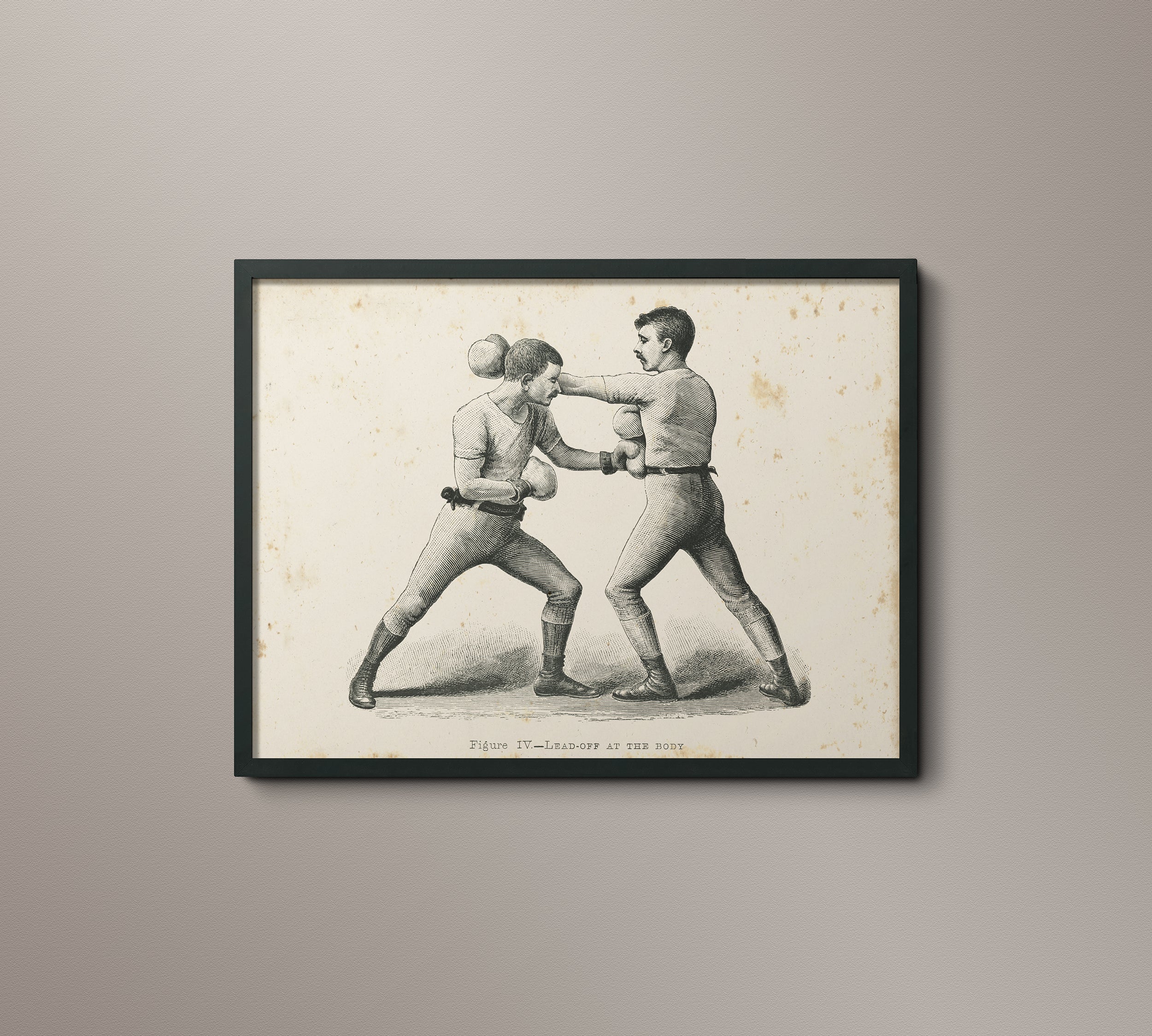 19th C. Antique Boxing Diagram 4 – Art Circa