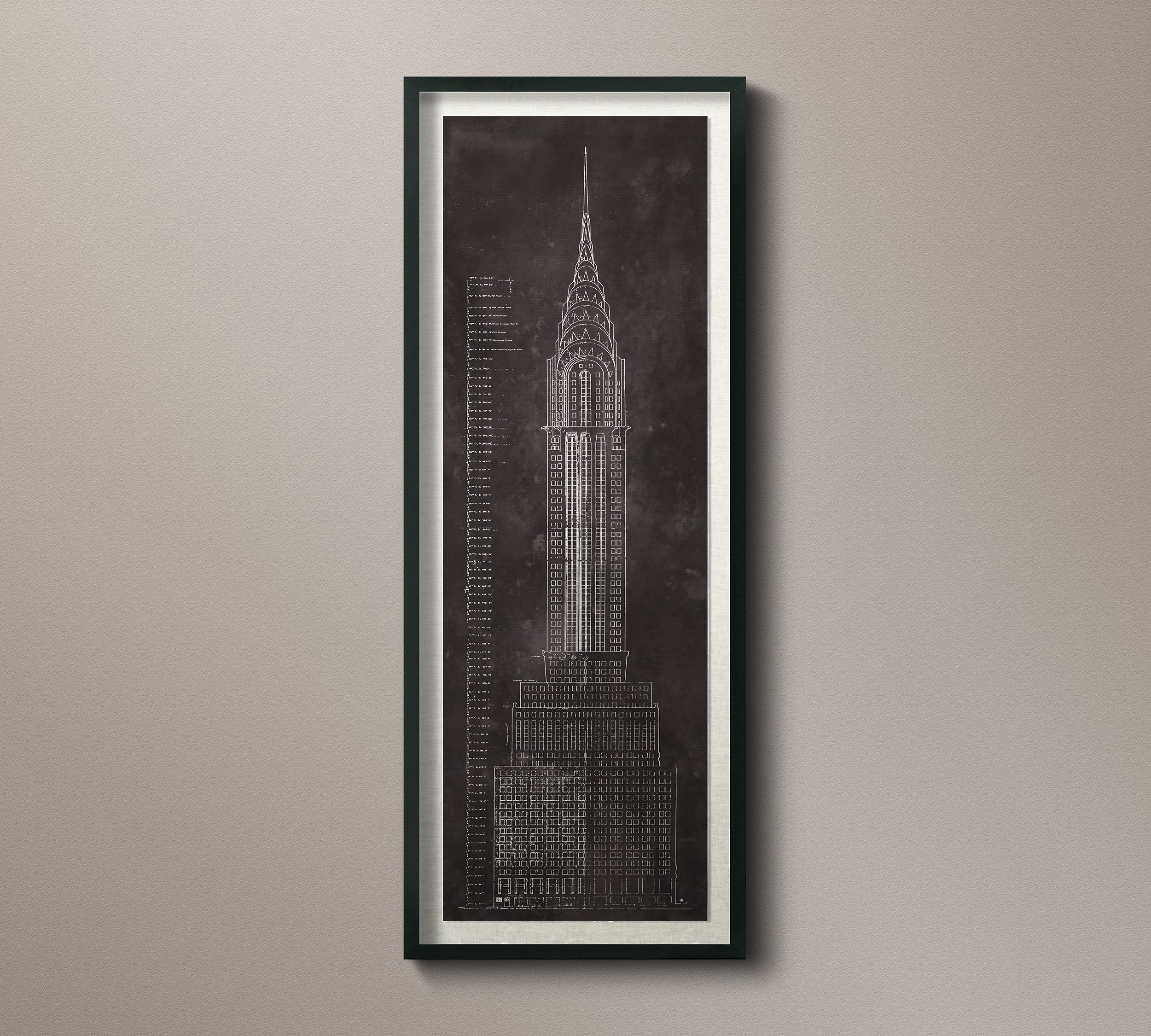 Chrysler Building Blueprint – Art Circa